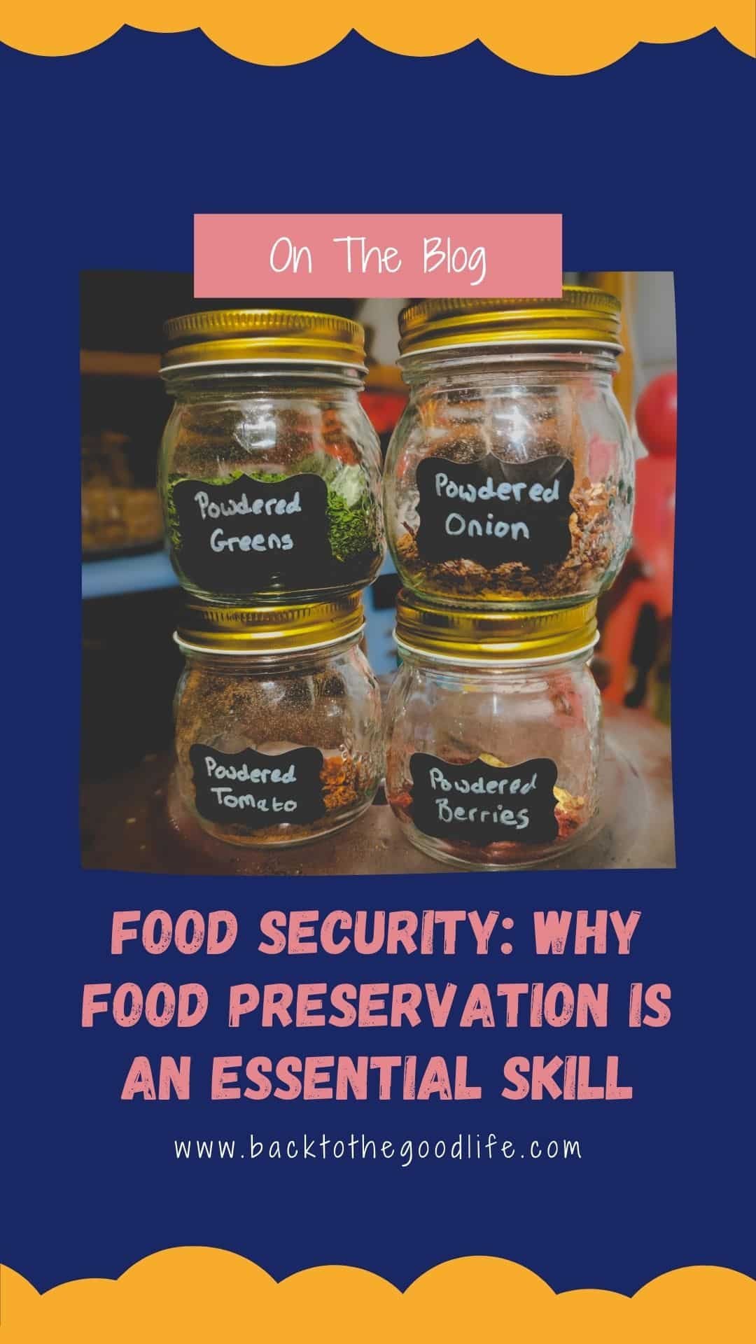 Food Security: Why Food Preservation Is An Essential Skill - Back To ...